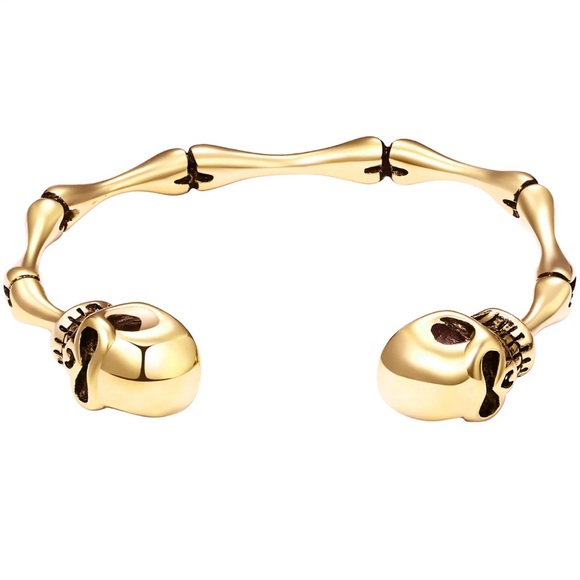No brand | Accessories | Mens Gothic Skeleton Head Skull Bones ...